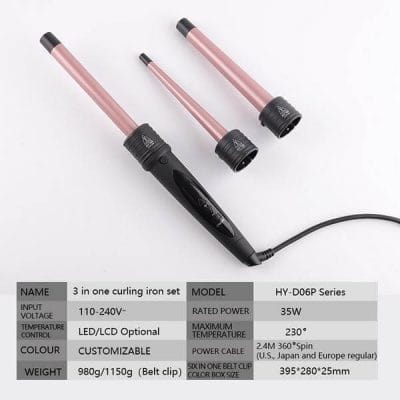 3 in 1 hair curler iron Manufacturer, hair curling iron wholesale ...